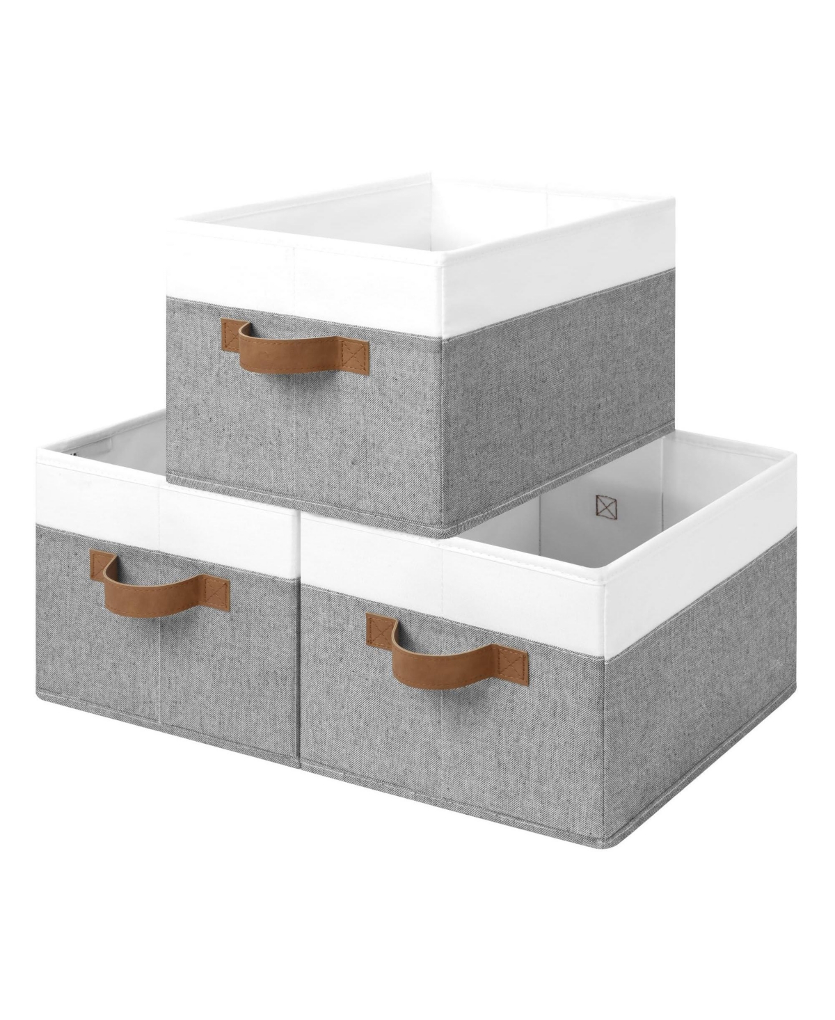 Click here for Gnuadz 3 Piece Fabric Closet Organizer Storage Bin... prices