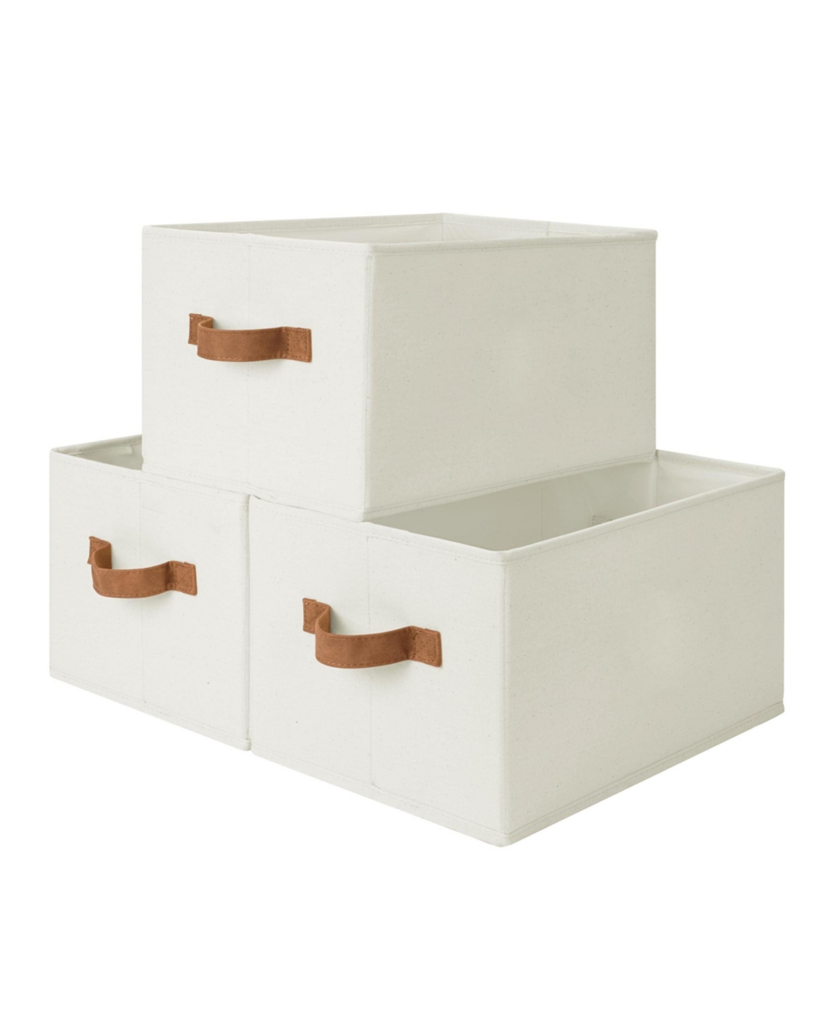 Click here for Gnuadz 3 Piece Fabric Closet Organizer Storage Bin... prices