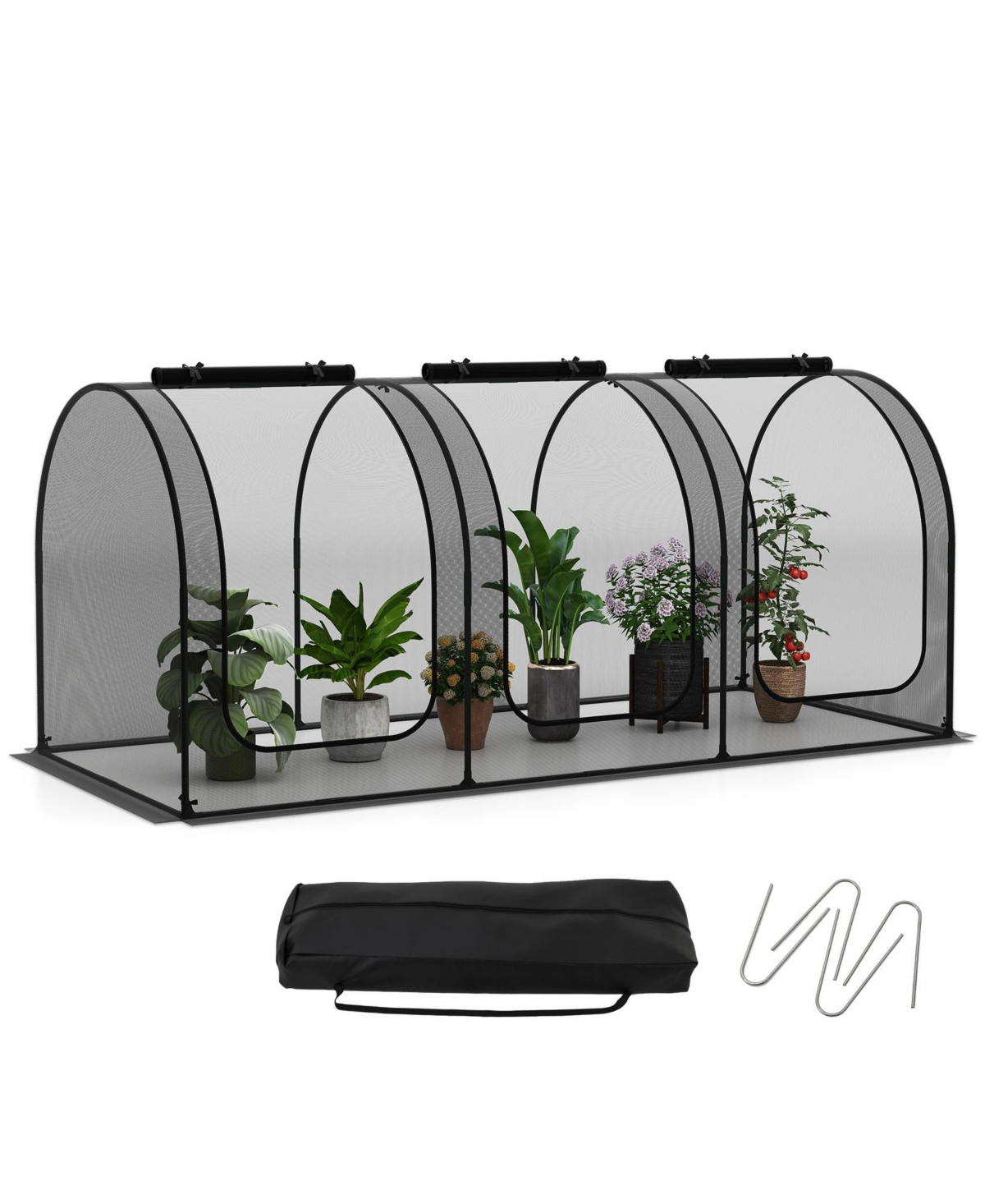 Click here for Sugift Large Tunnel Crop Cage with Roll Up Zippere... prices