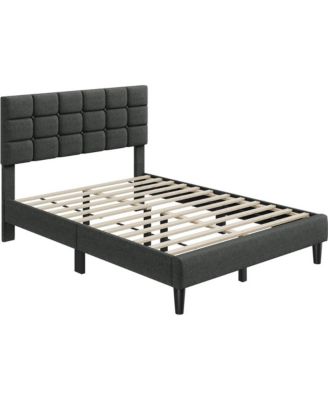 Click here for Size Upholstered Bed Frame With Square Tufted Head... prices