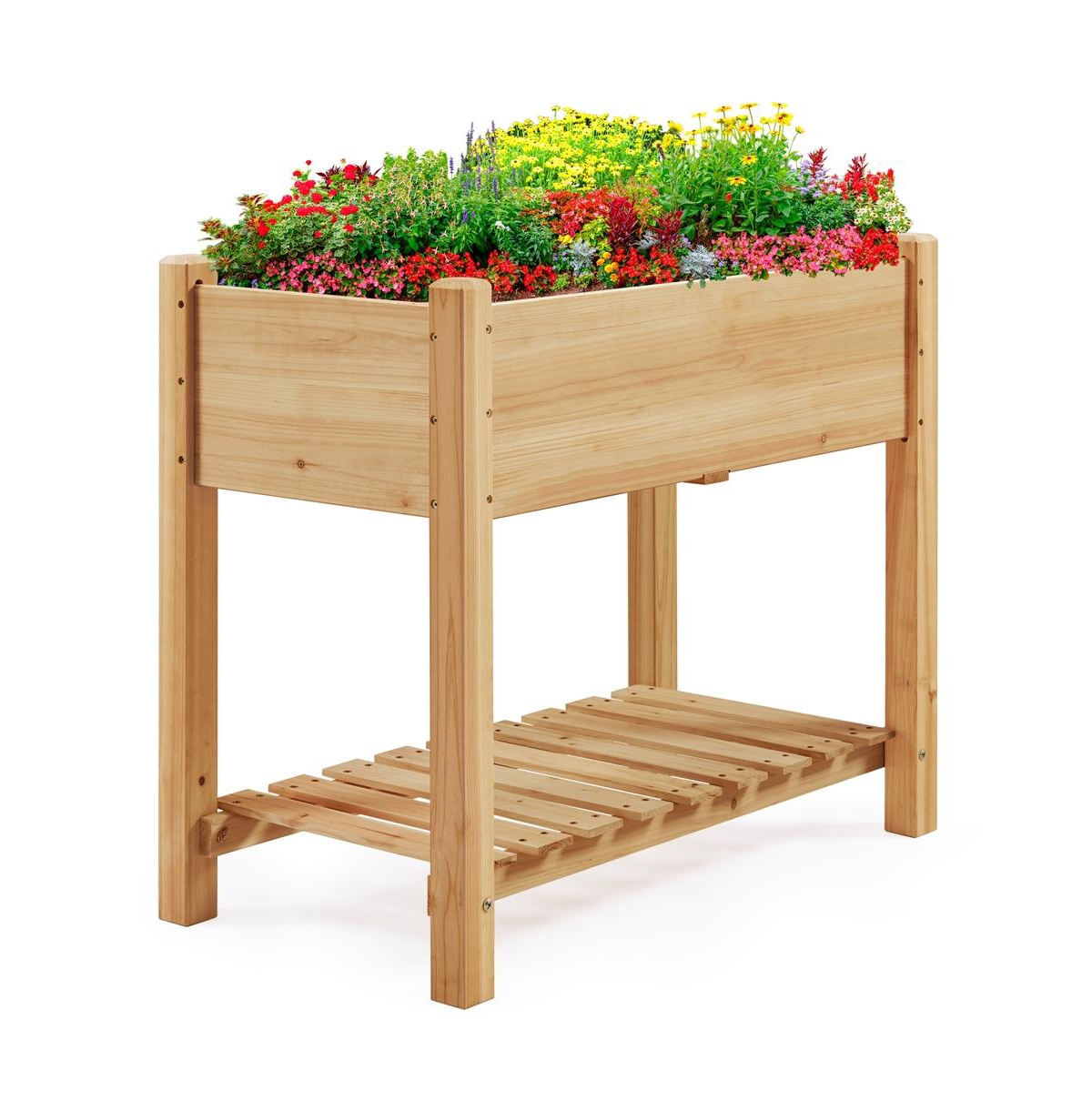 Click here for Yaheetech 2-Tier Wooden Raised Garden Bed Elevated... prices