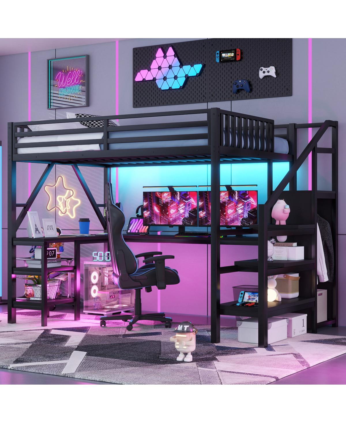 Click here for Streamdale Furniture Full Loft Bed with Wardrobe... prices