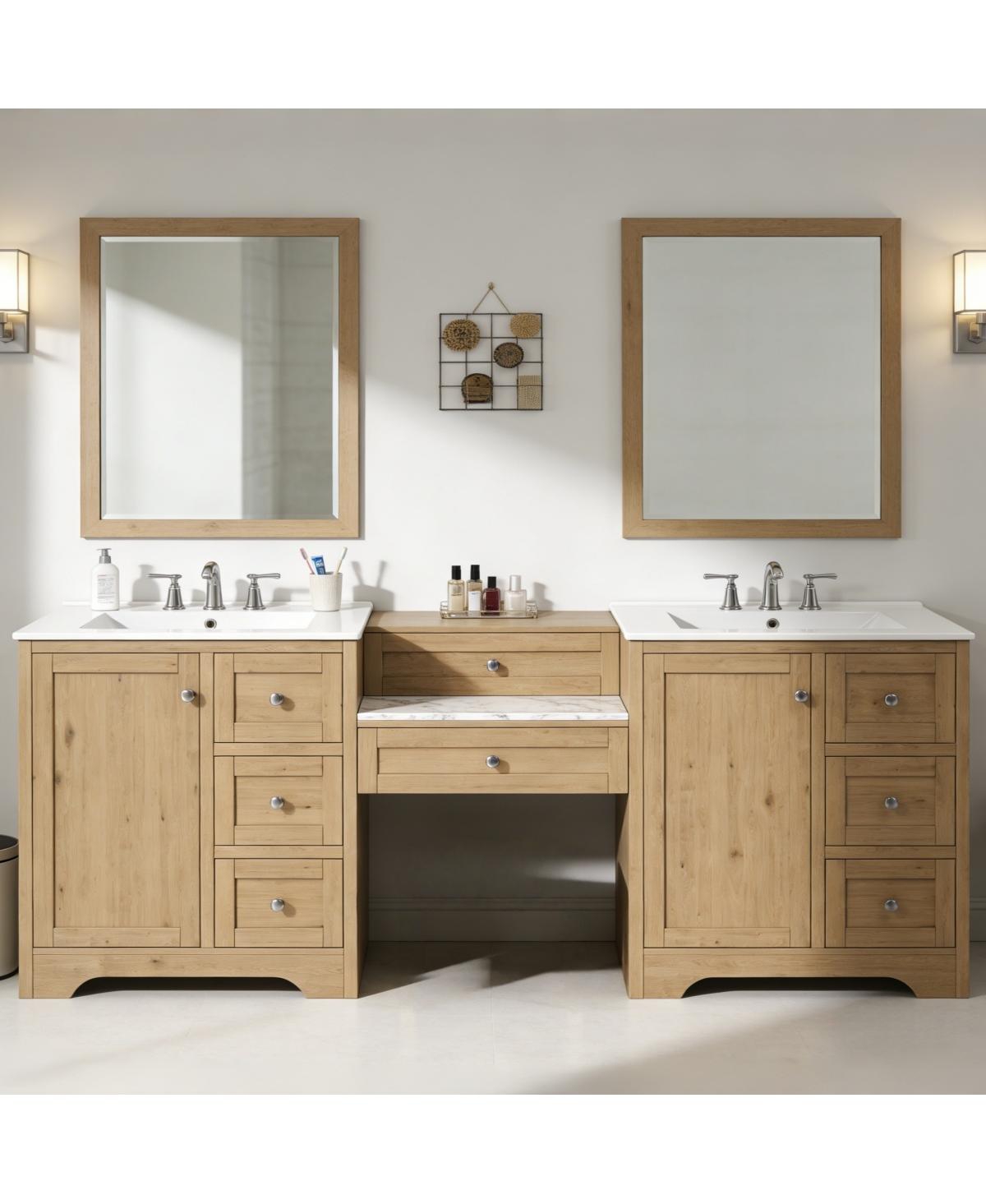 Click here for Sillysis 84 Inch Double Sink Bathroom Vanity with... prices