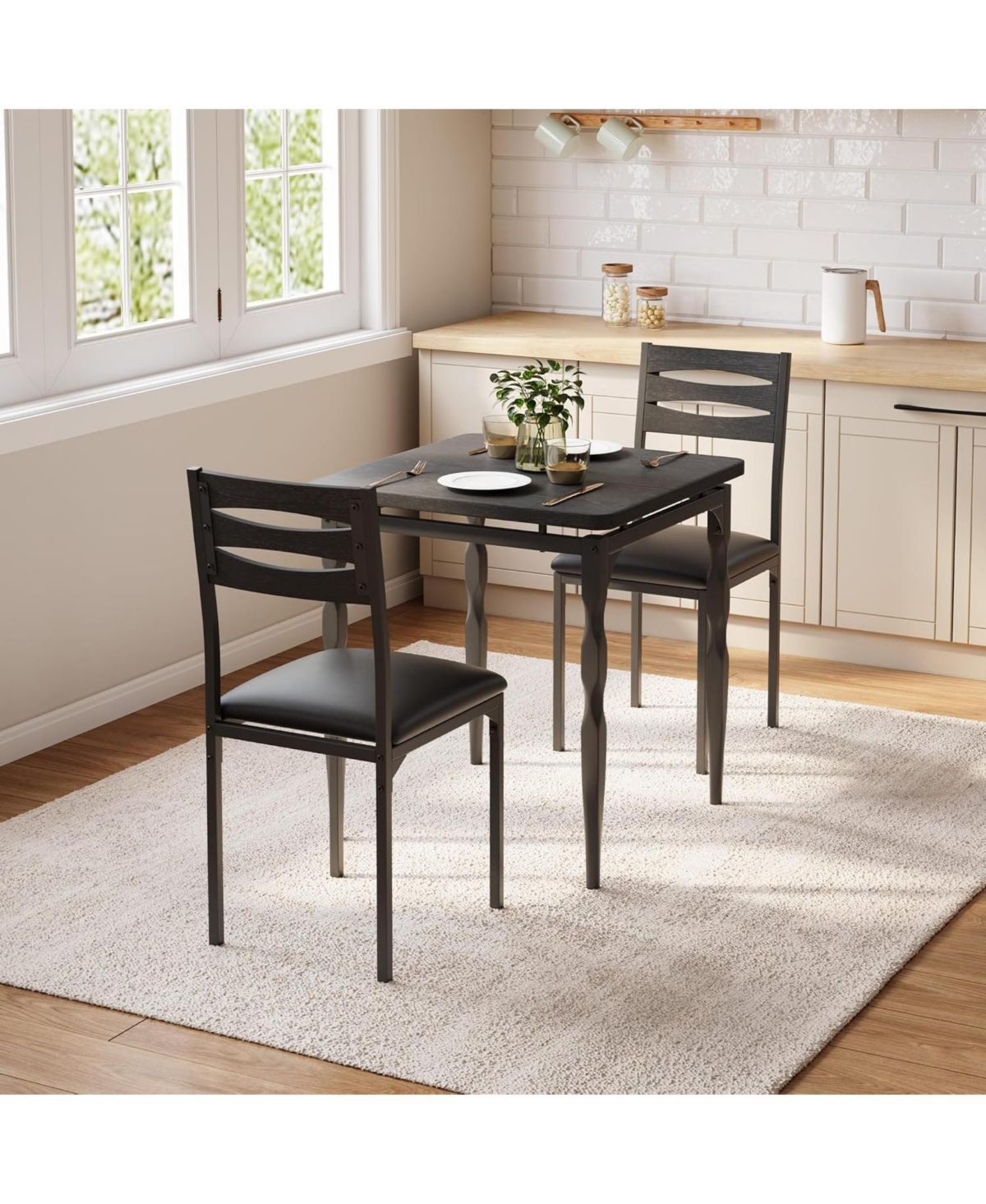 Click here for gaomon 3-Piece Dining Table Set for 2 with Spiral... prices