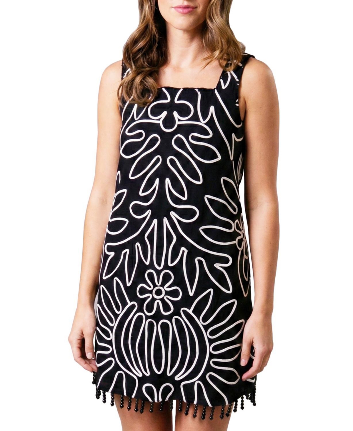Click here for West Of Womens Irina Mini Dress - Black / white prices