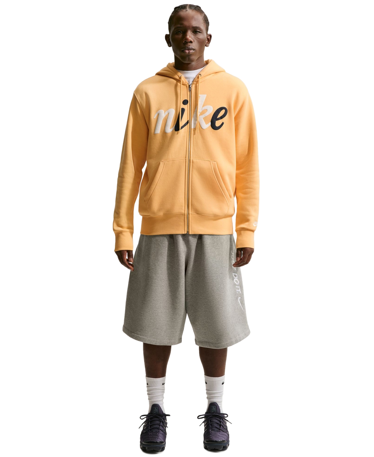 Click here for Nike Mens Fleece Full-Zip Sweatshirt - Topaz Gold/... prices