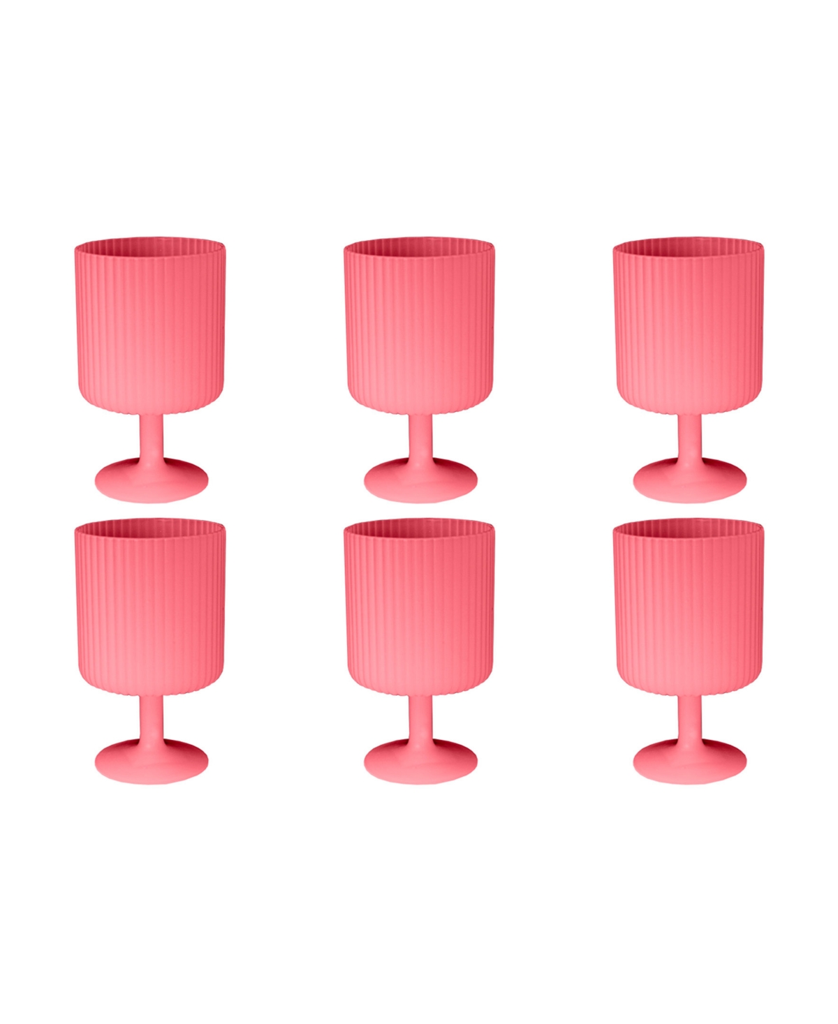 Click here for Abode Homewares Mesa Goblet Glasses  Set of 6 - Pi... prices
