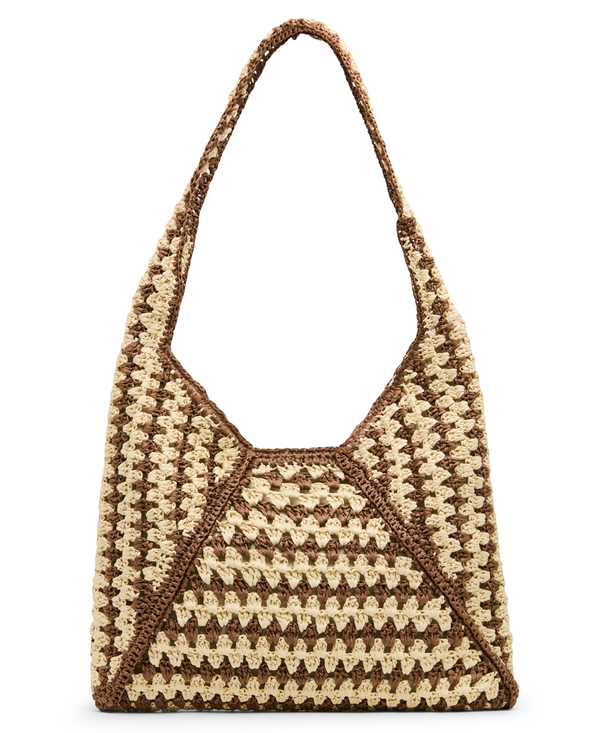 Click here for Steve Madden Voodoo Raffia Large Hobo Handbag - Na... prices