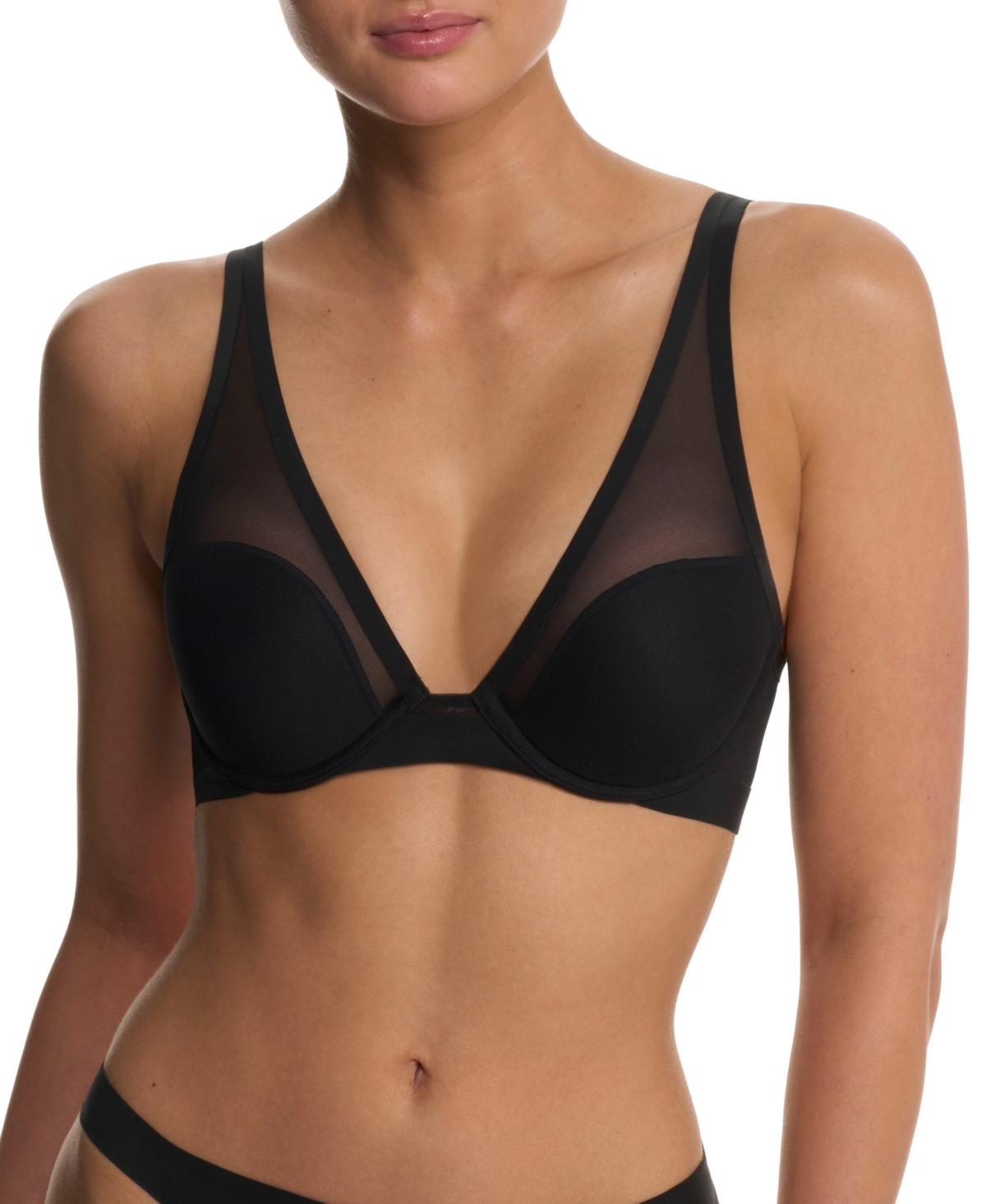Click here for Natori True Zen Plunge T-Shirt Bra  721343 - Black prices