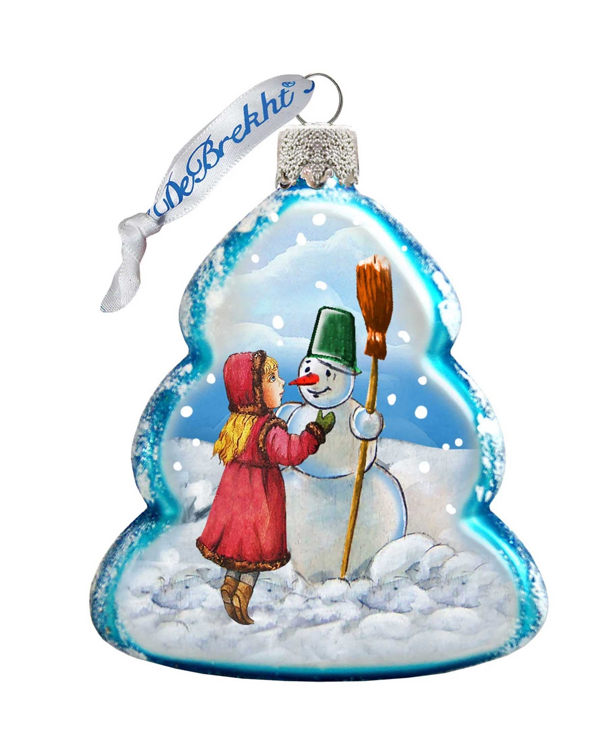 Click here for G.DeBrekht Playing Snowman Glass Ornament - Multi prices
