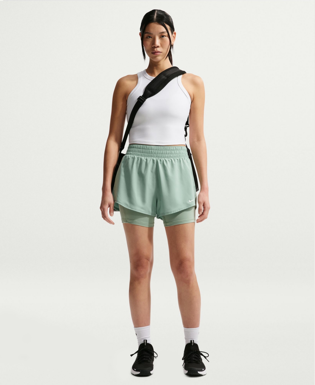 Click here for Nike One Womens Dri-Fit High-Waist 2-in-1 Shorts -... prices