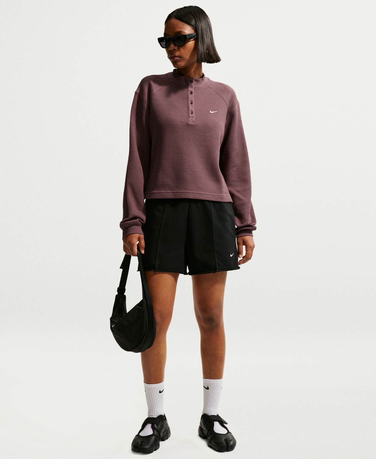 Click here for Nike Womens Sportswear Chill Waffle Oversized Long... prices