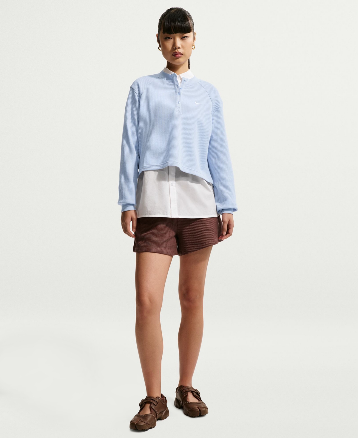 Click here for Nike Womens Sportswear Chill Waffle Oversized Long... prices
