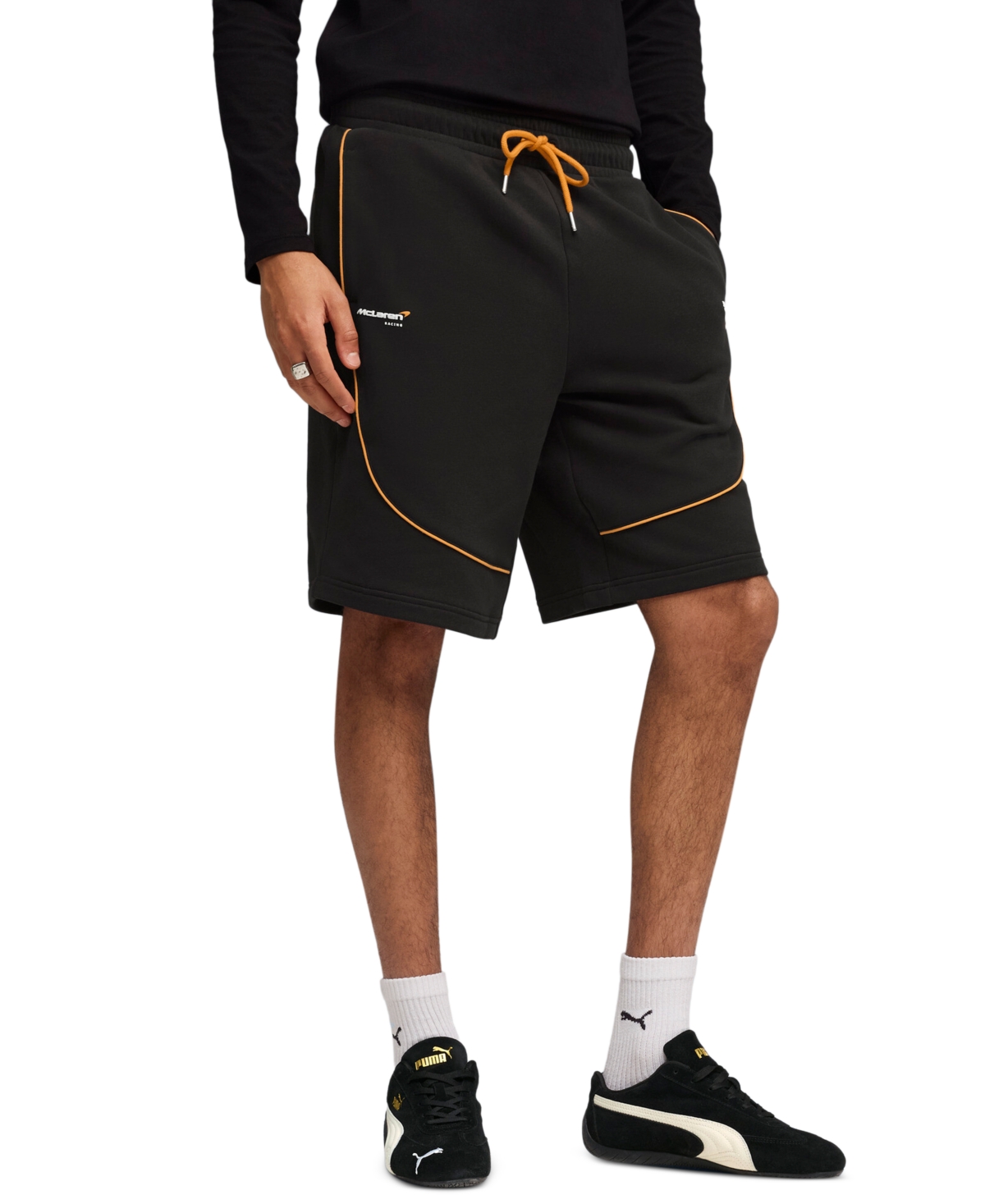 Click here for Puma Mens McLaren Regular-Fit Shorts - Puma Black prices