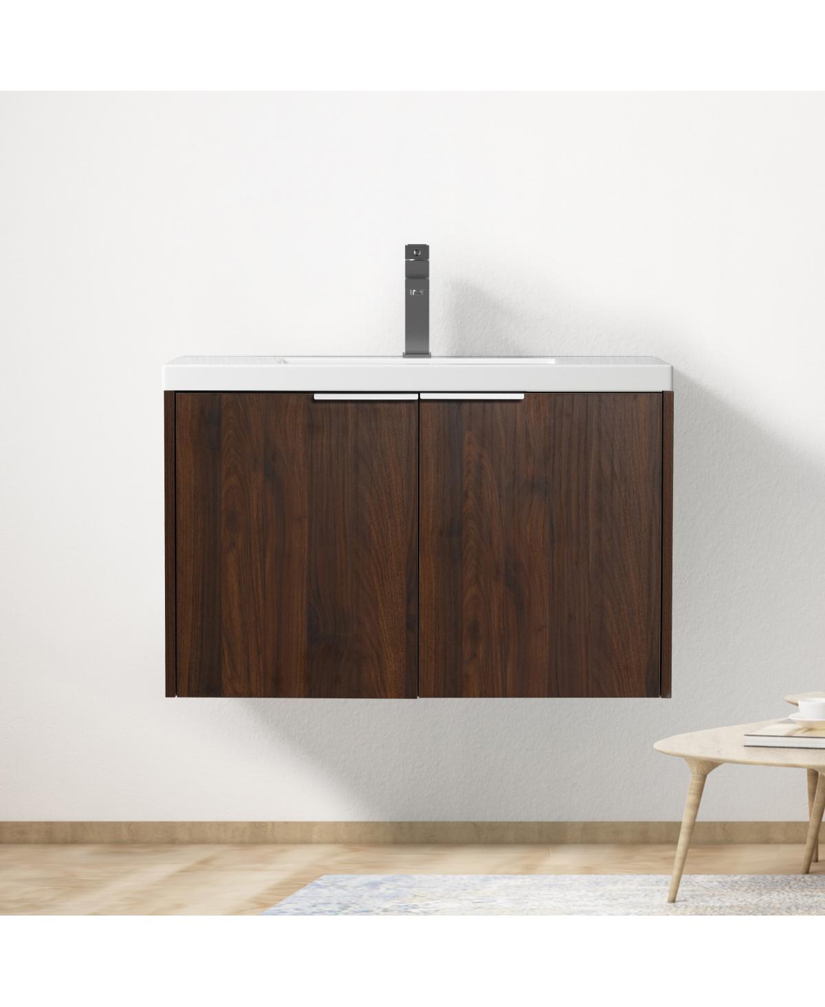Click here for Sillysis Floating Bathroom Vanity with Resin Sink... prices