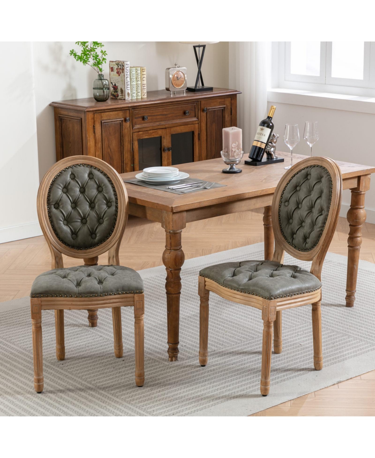 Click here for sumyeg French Style Solid Wood Frame Dining Chair... prices