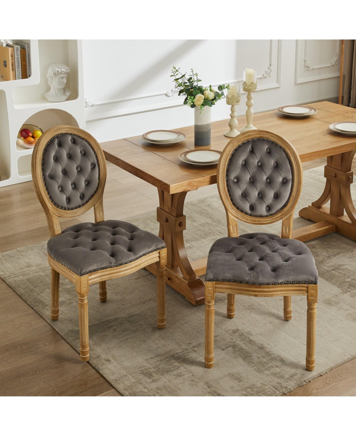 Click here for sumyeg French Style Solid Wood Frame Dining Chair... prices
