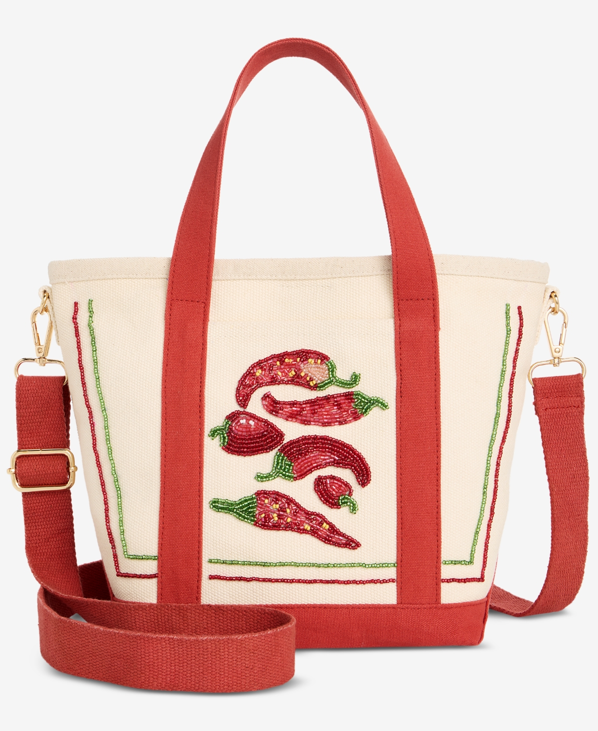 Click here for On 34th Beaded Canvas Small Tote Handbag  Macys Ex... prices