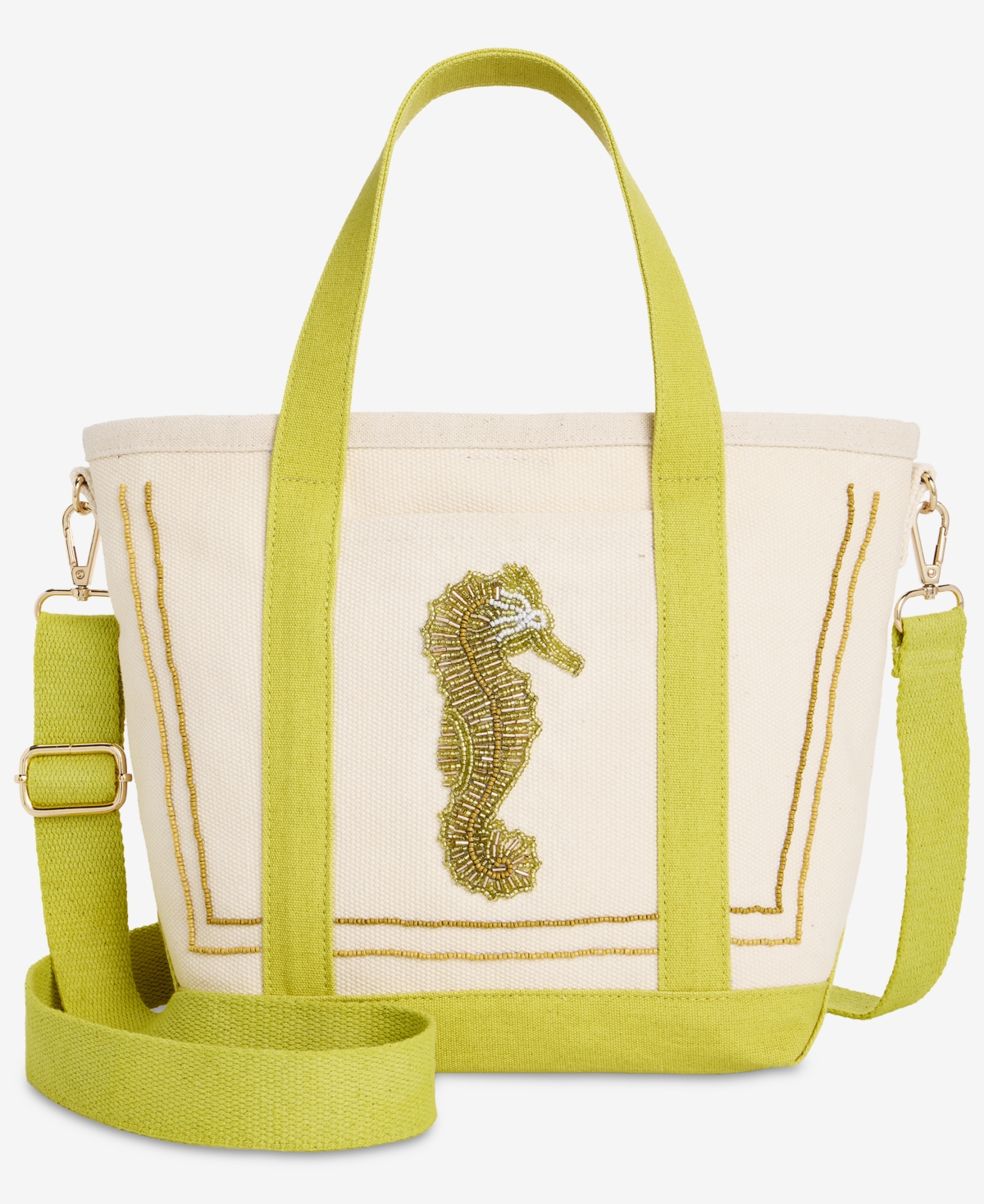 Click here for On 34th Beaded Canvas Small Tote Handbag  Macys Ex... prices