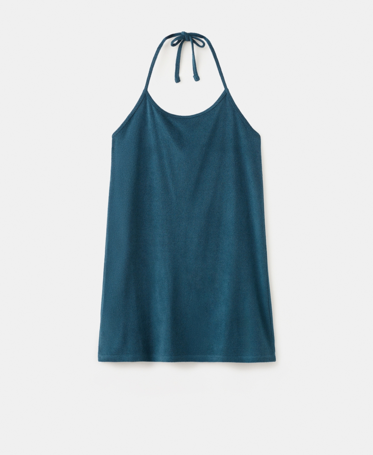 Click here for Mango Womens Terry Cotton Nightdress - Blue prices