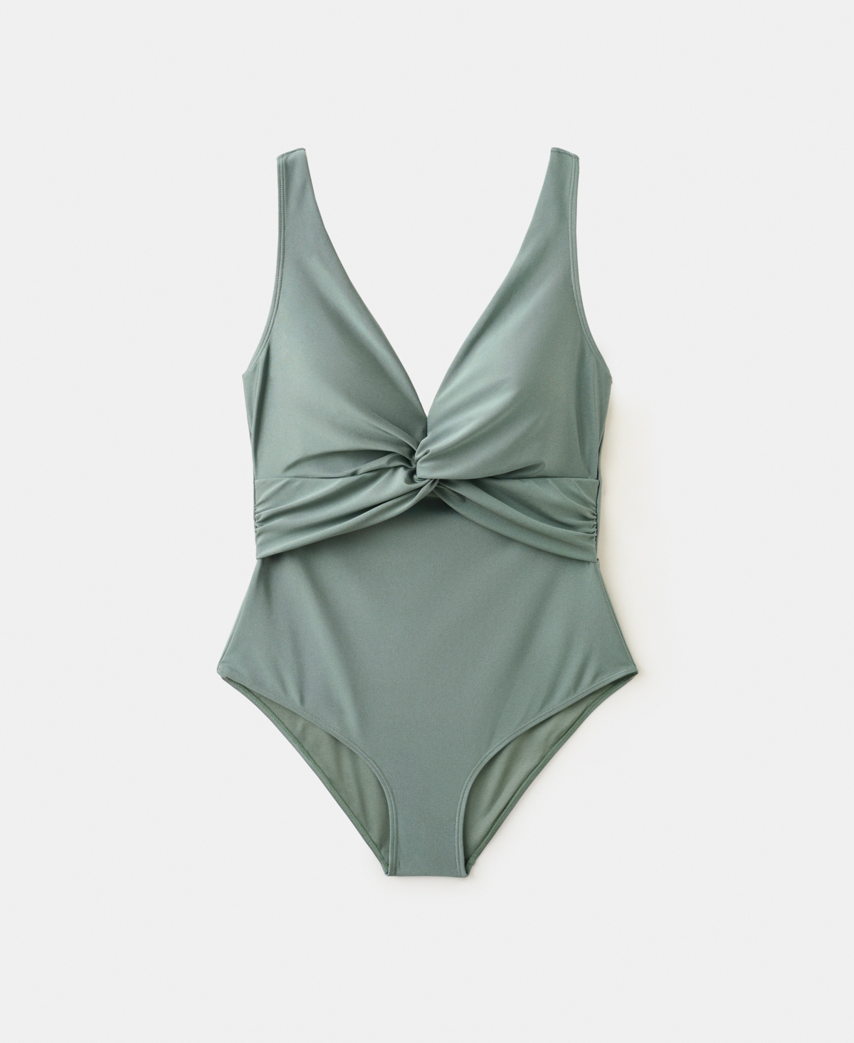 Click here for Mango Womens Draped Detail Swimsuit - Khaki prices