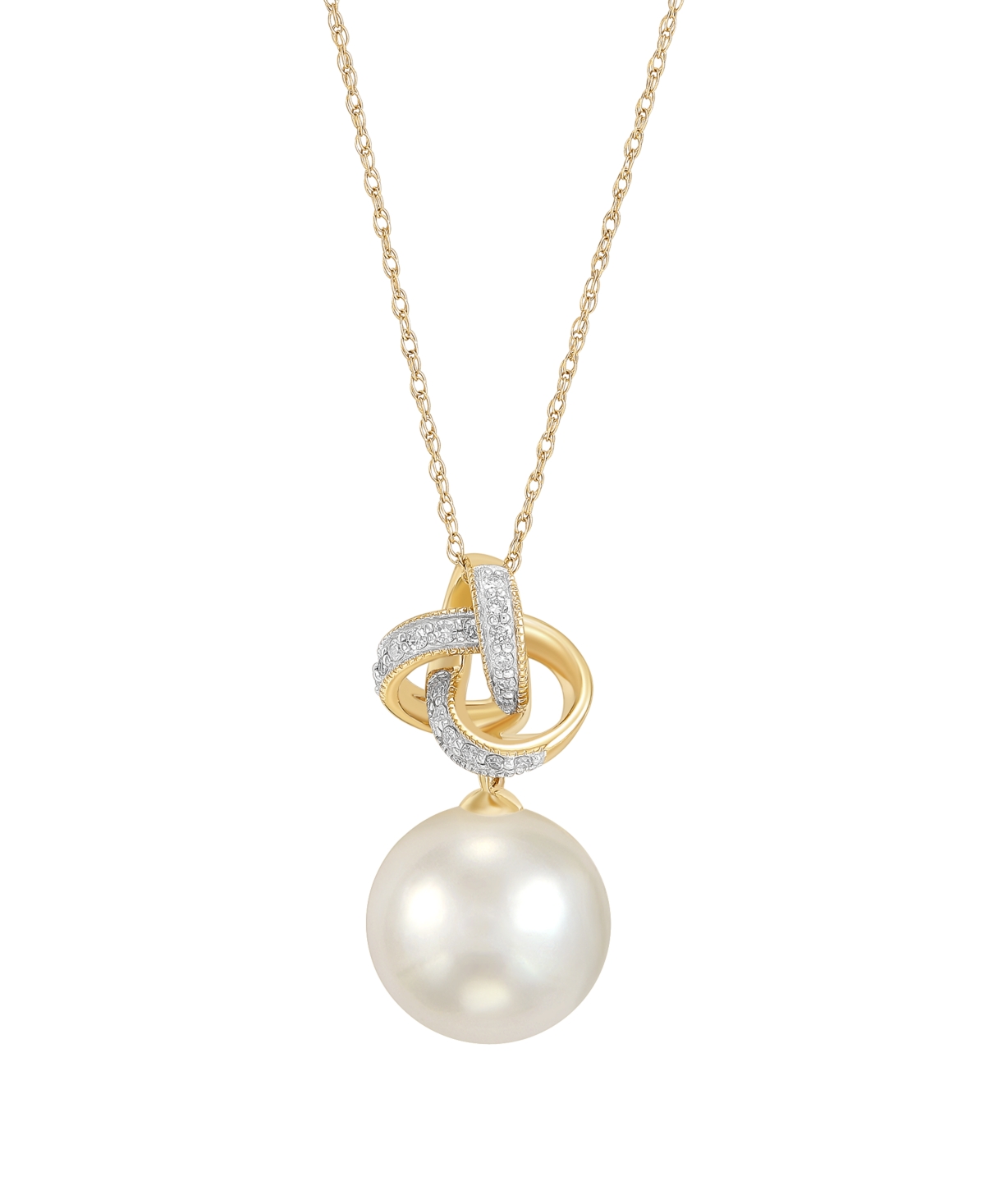 Click here for Honora White Ming Pearl (11-12mm) & Diamond (1/10... prices