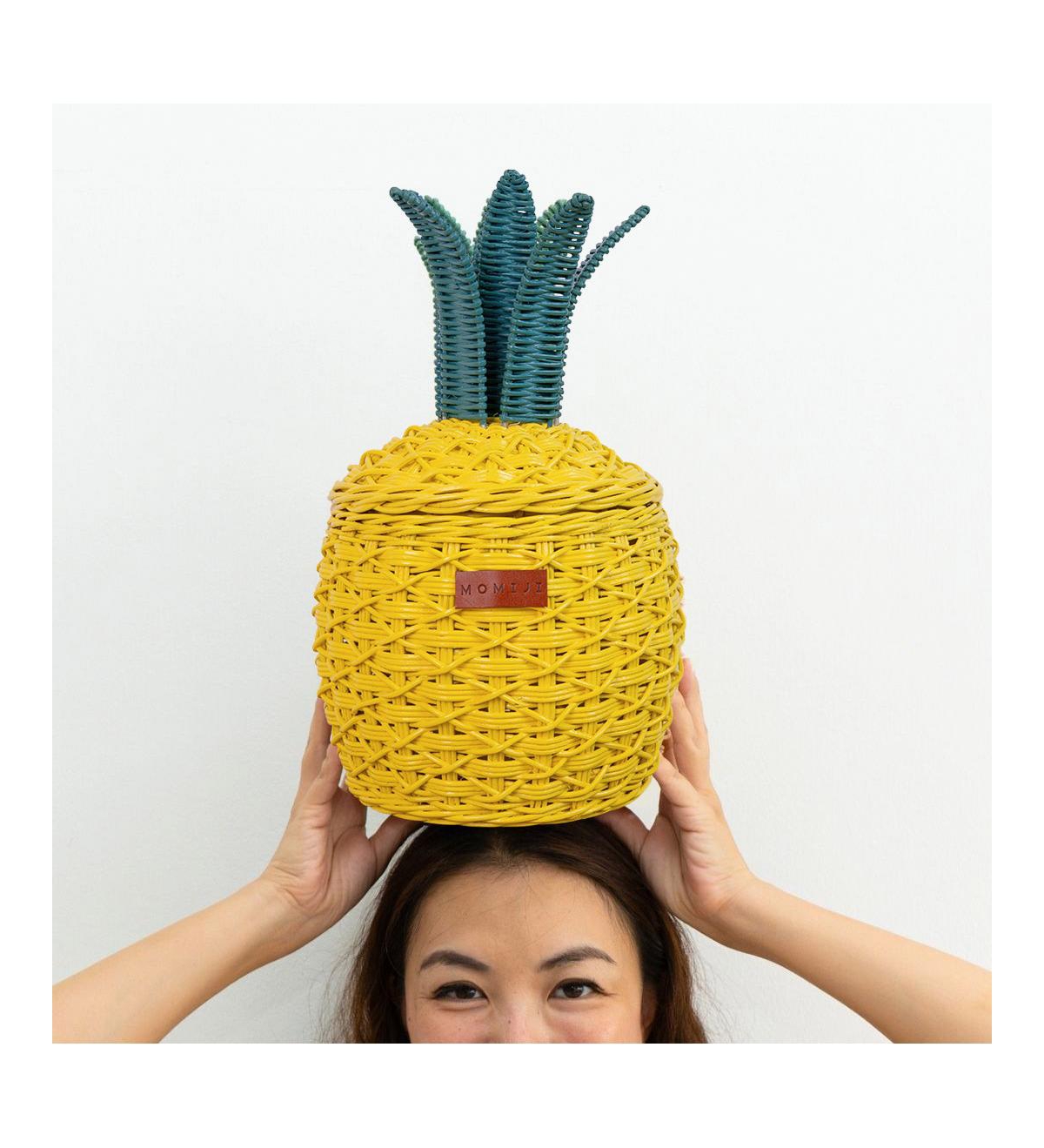 Click here for Momiji Pineapple Handcrafted Rattan Storage Basket prices