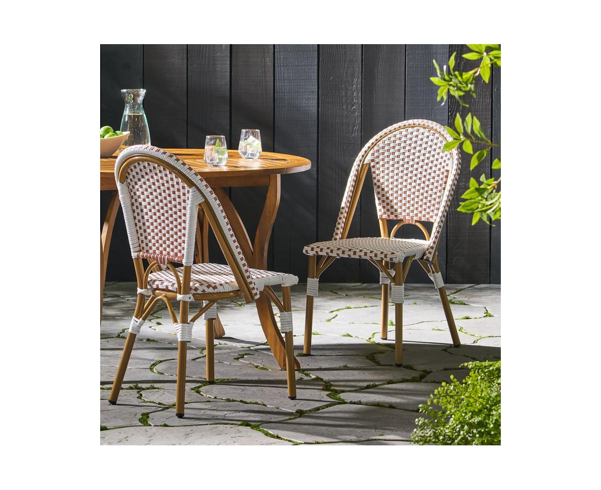 Click here for sumyeg French Style Rattan Bistro Chairs Set of 2... prices