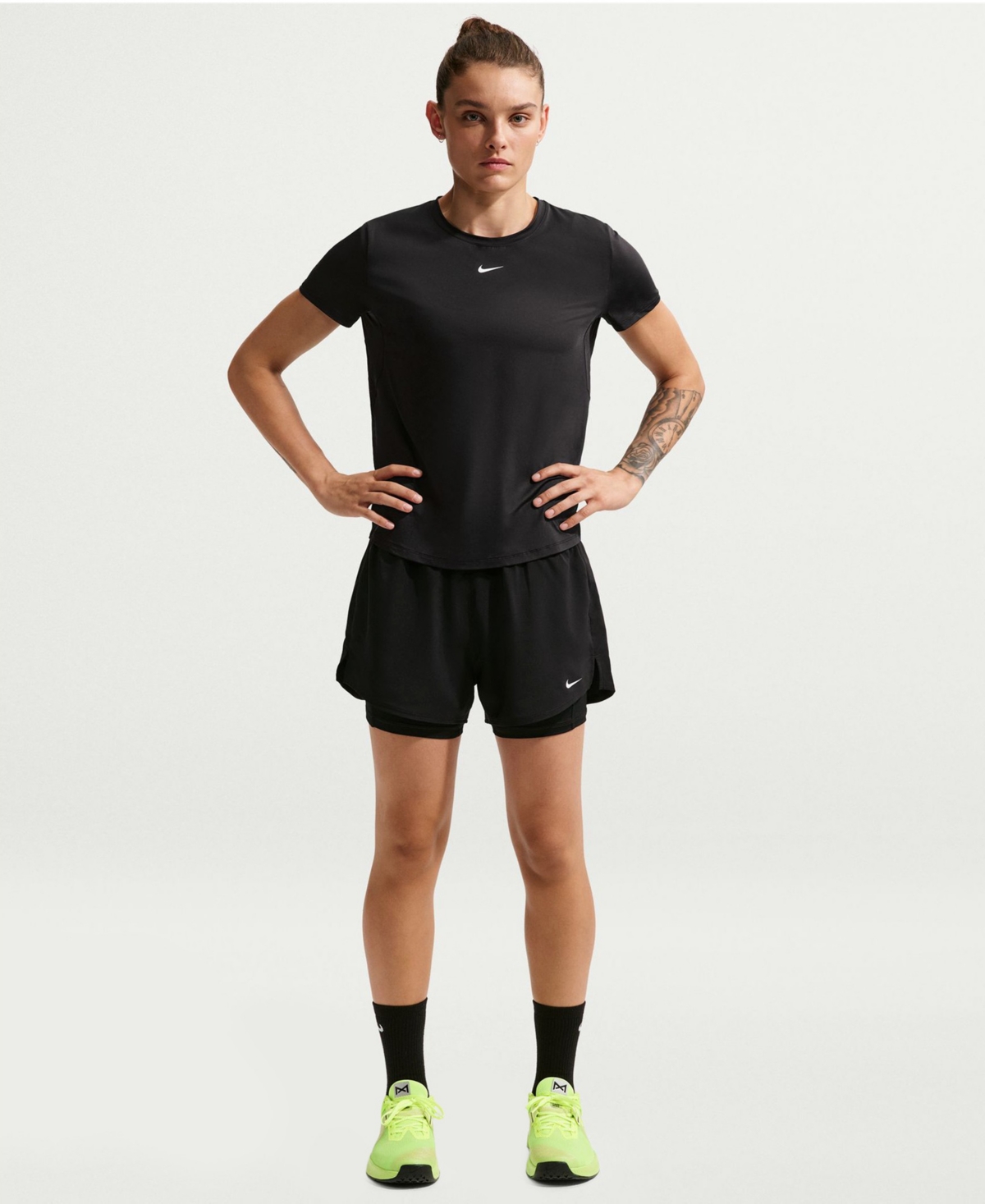 Click here for Nike One Womens Dri-Fit High-Waist 2-in-1 Shorts -... prices