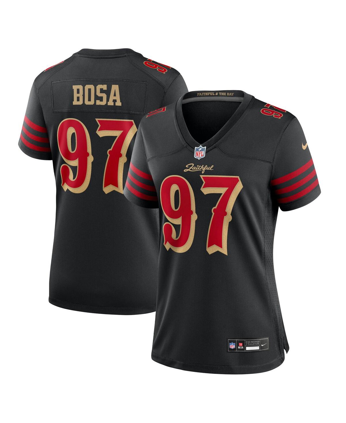 Click here for Nike Womens Nick BosaÂ Black San Francisco 49ers 2... prices
