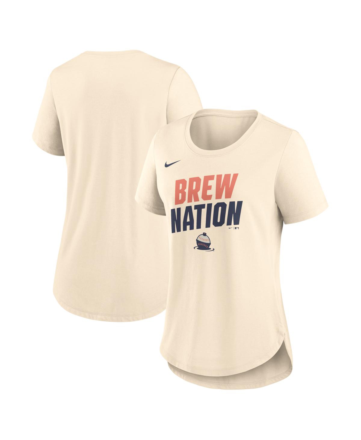 Click here for Nike Womens Natural Milwaukee Brewers 2026 City Co... prices