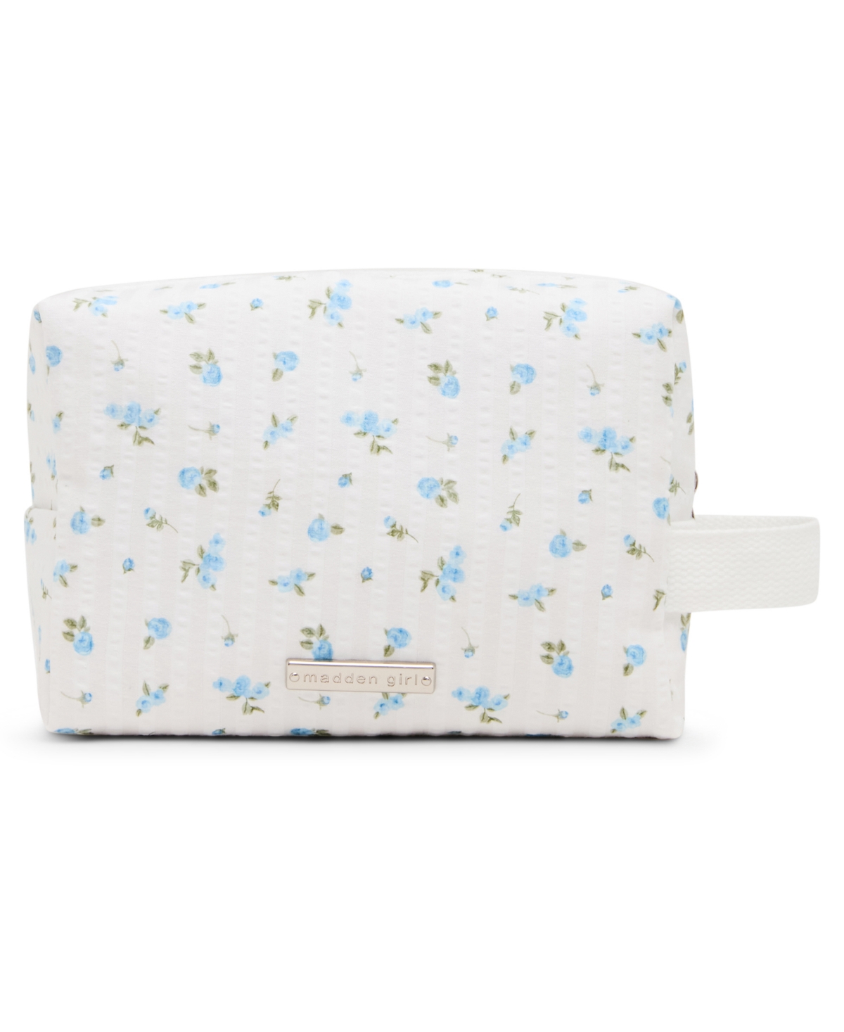 Click here for Madden Girl Eddiess Seersucker Mini Zipper Wallet... prices