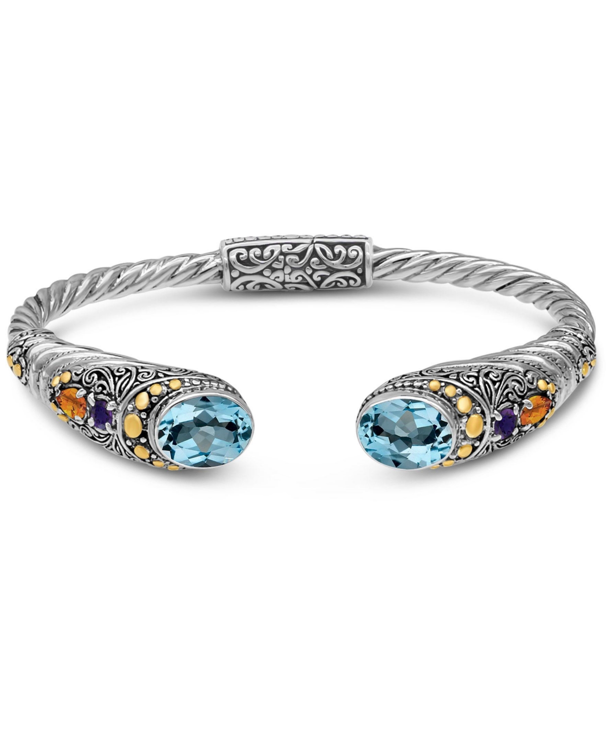 Click here for Devata methyst  Citrine and Filigree Cuff Bracelet... prices
