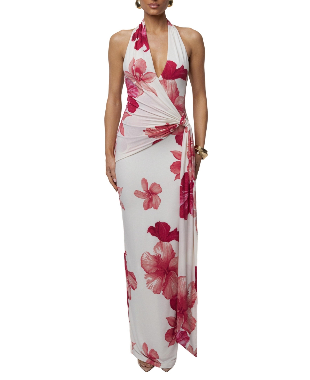 Click here for Jluxlabel Womens Island Blossom Maxi Dress - Red f... prices
