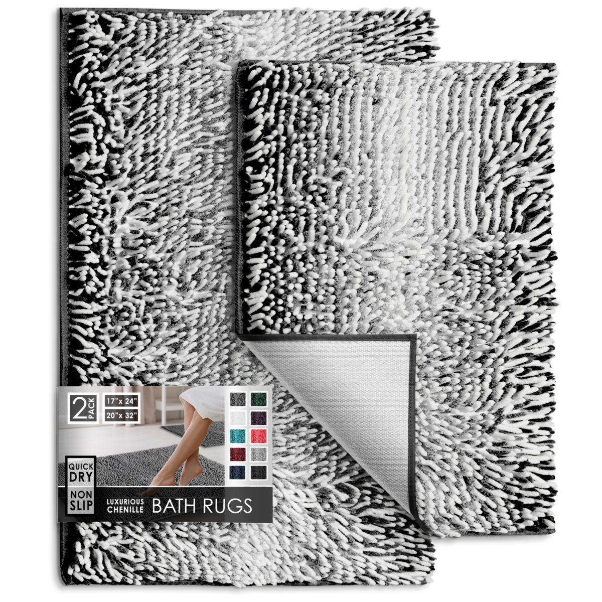 Click here for Hearth & Harbor Chenille Bath Rug 2-Piece Set  Qui... prices