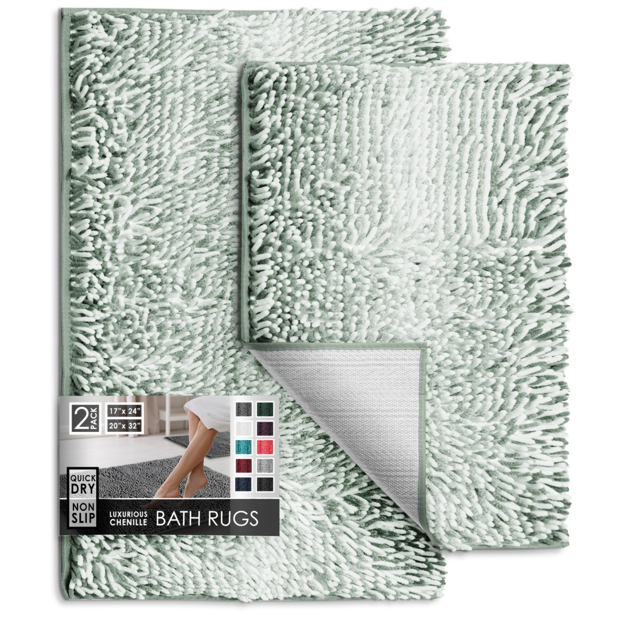 Click here for Hearth & Harbor Chenille Bath Rug 2-Piece Set  Qui... prices