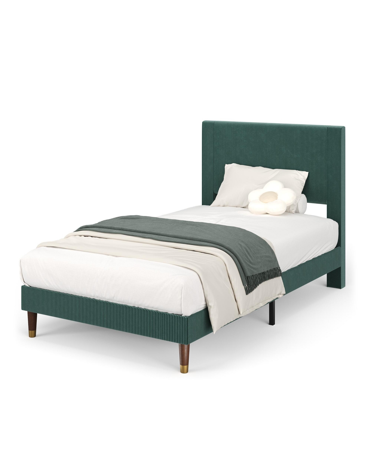 Click here for Homfan upholstered platform bed with headboard  mo... prices