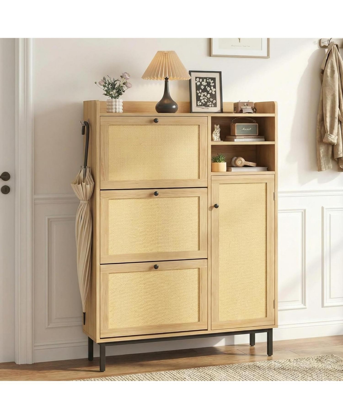 Click here for gaomon Freestanding Shoe Cabinet with 3 Flip Drawe... prices