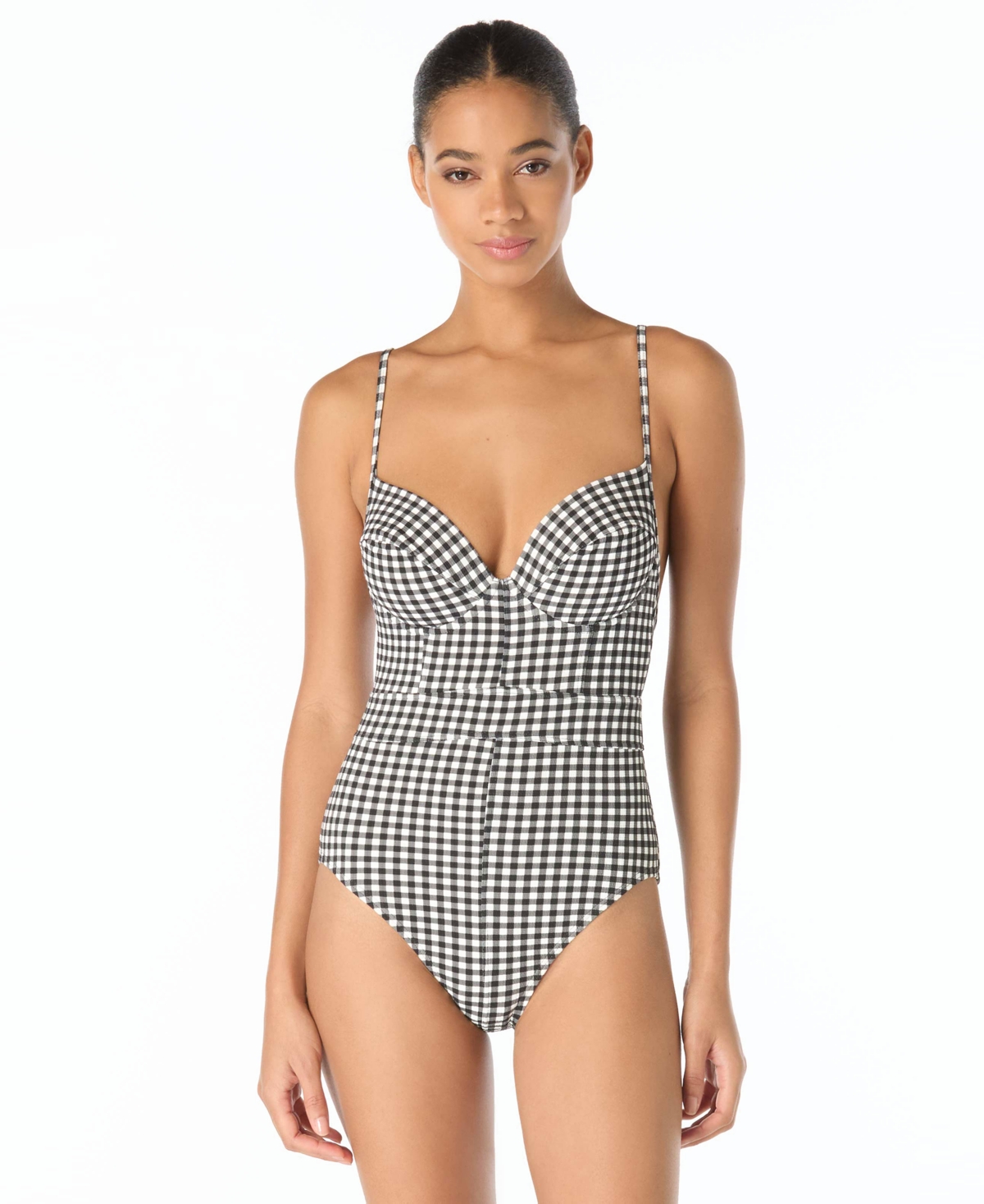 Click here for Michael Kors Womens Underwire One-Piece Swimsuit -... prices