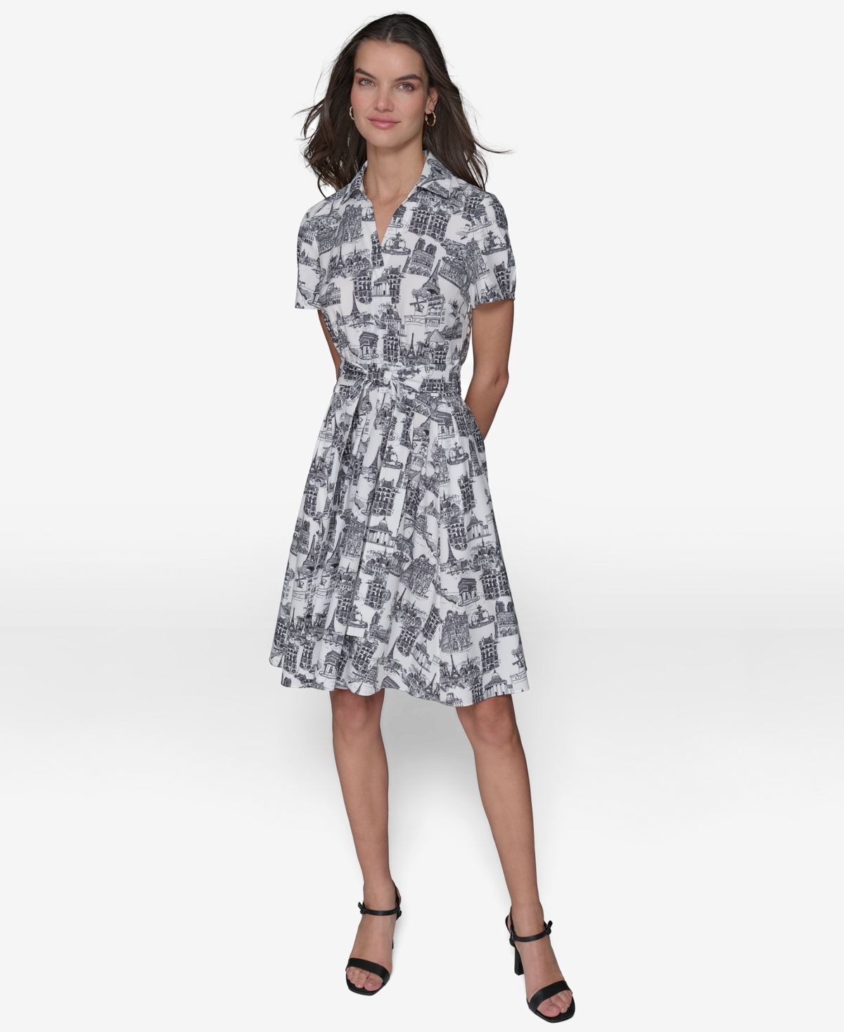 Click here for Karl Lagerfeld Paris Womens Paris Toile Tie-Waist... prices