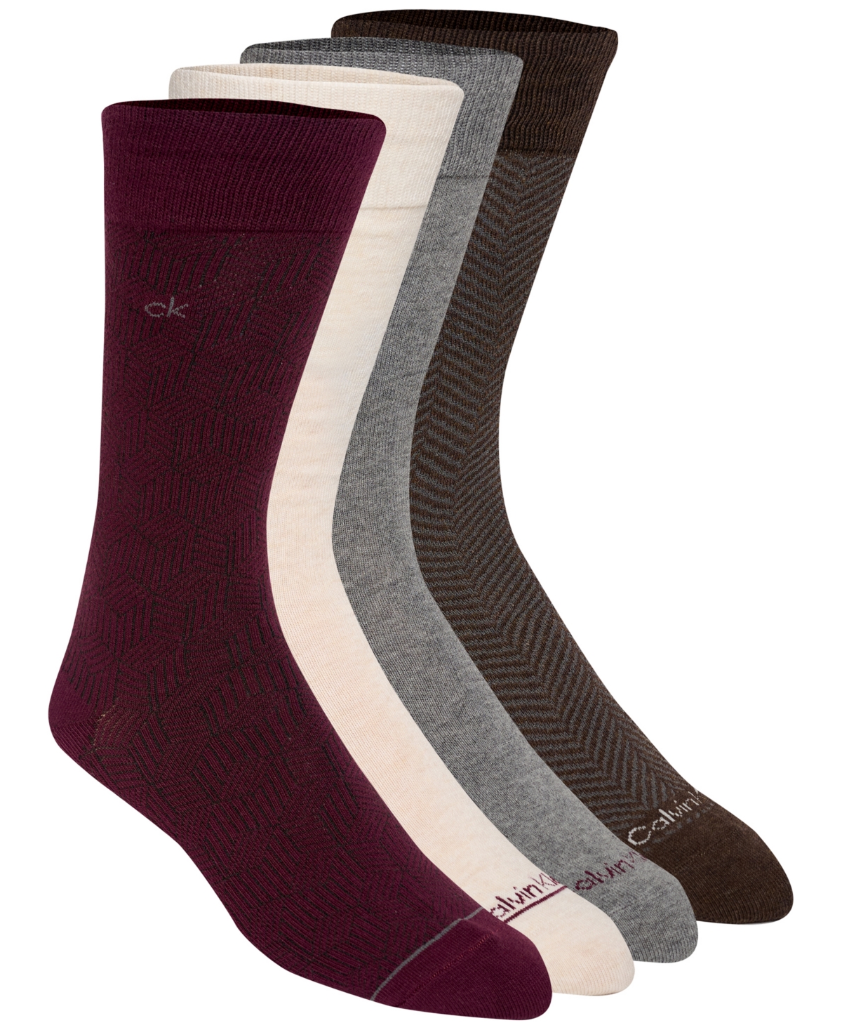 Click here for Calvin Klein Mens Flat Knit Crew Socks  4-Pack - W... prices
