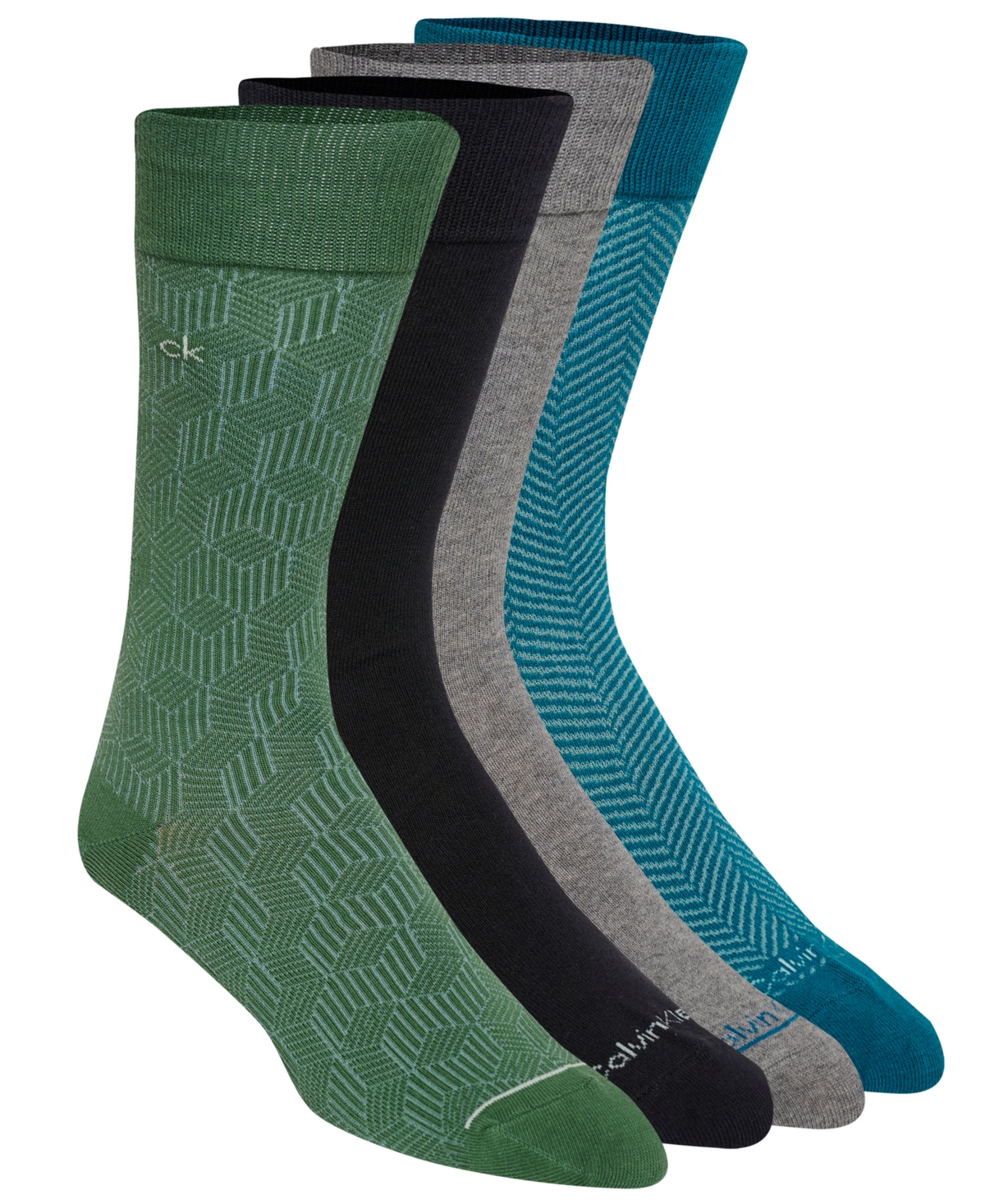 Click here for Calvin Klein Mens Flat Knit Crew Socks  4-Pack - G... prices