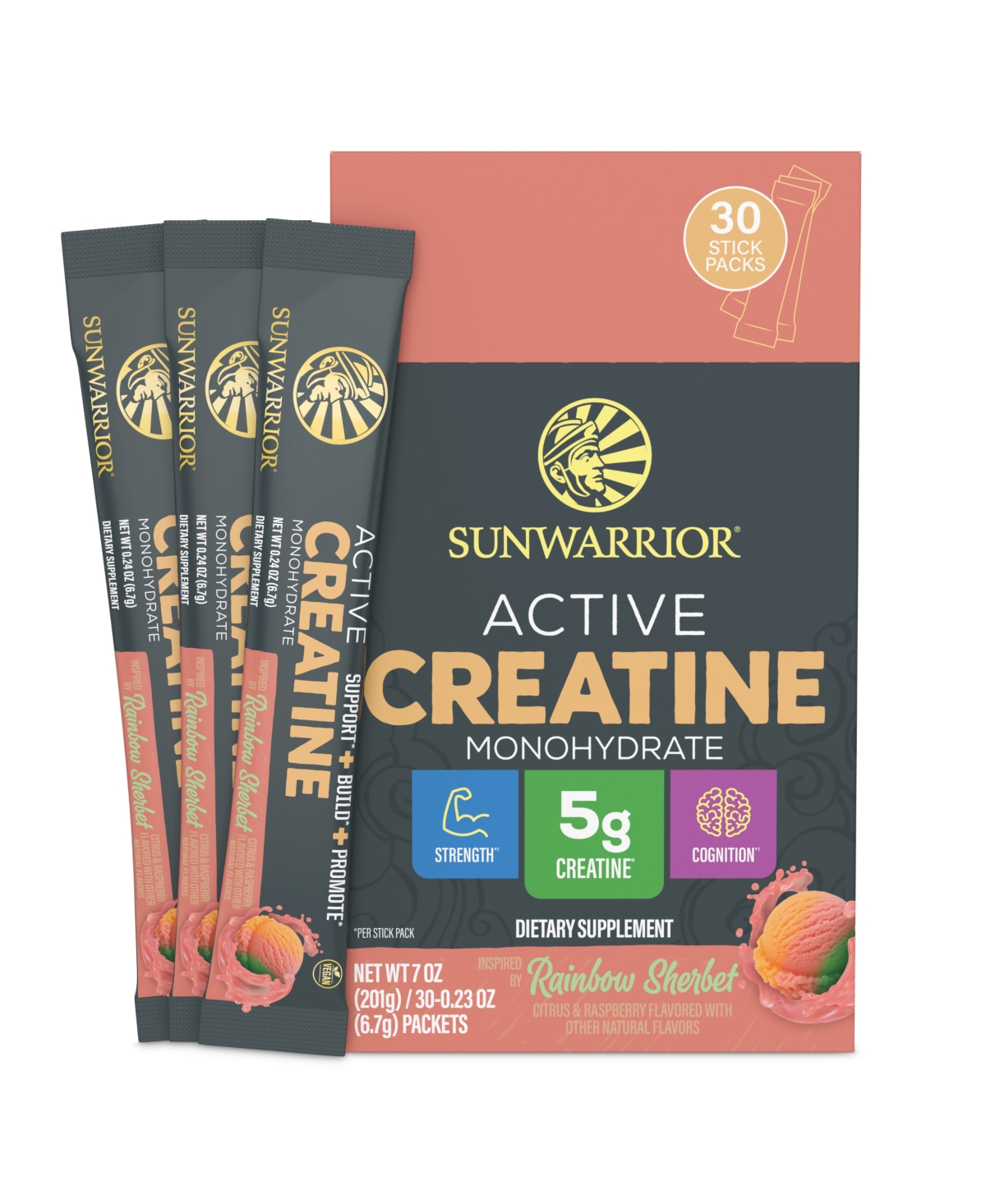 Click here for Sunwarrior Active Creatine Rainbow Sherbet 201g |... prices