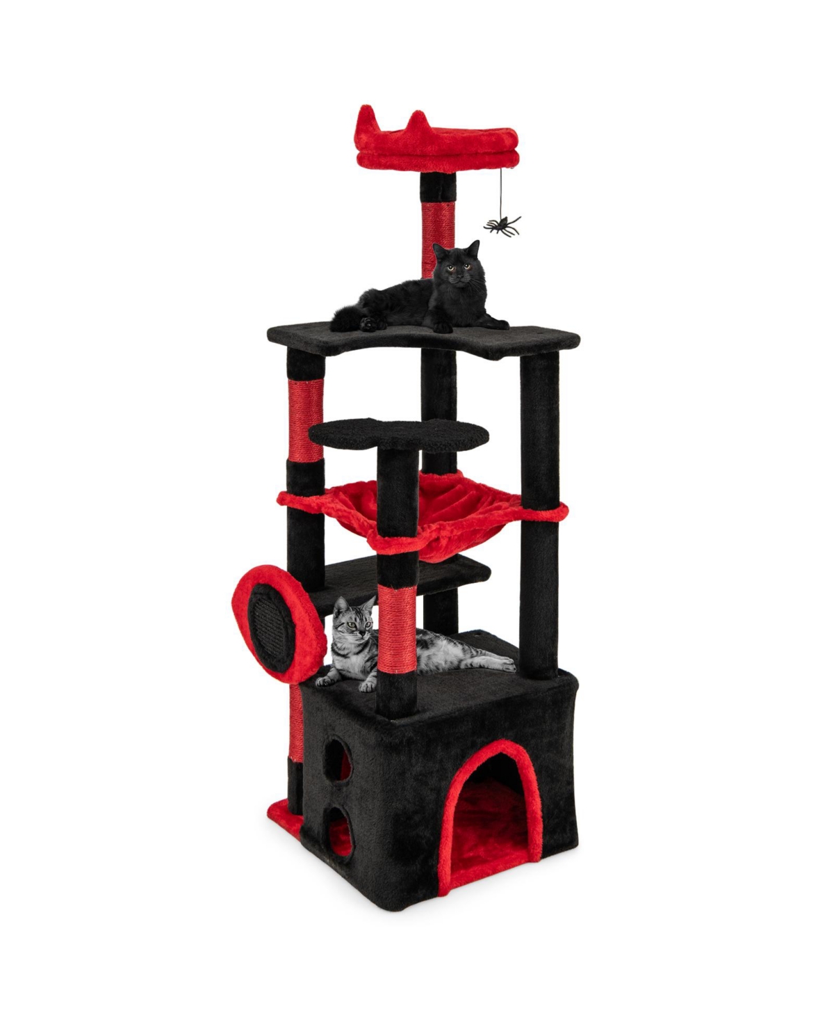 Click here for Cozito Cat Tree Gothic with Plush Perch and Spider... prices