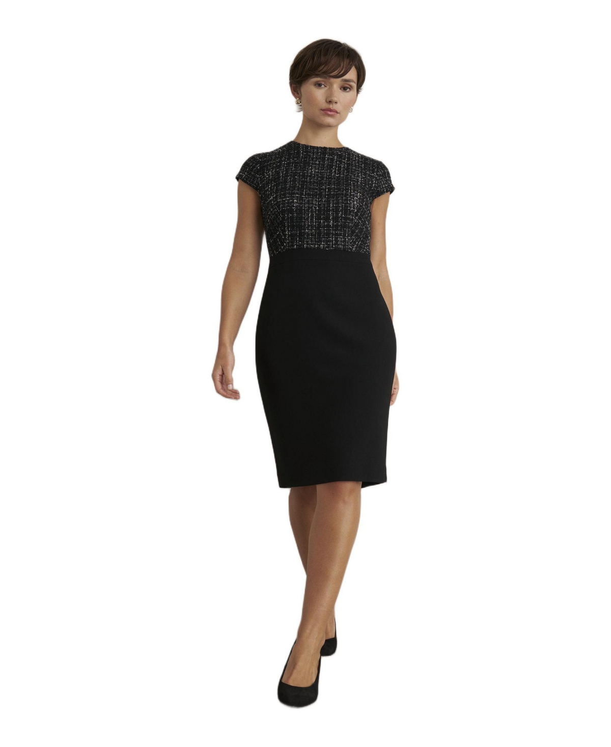 Click here for Hobbs London Womens Esme Dress - Black prices