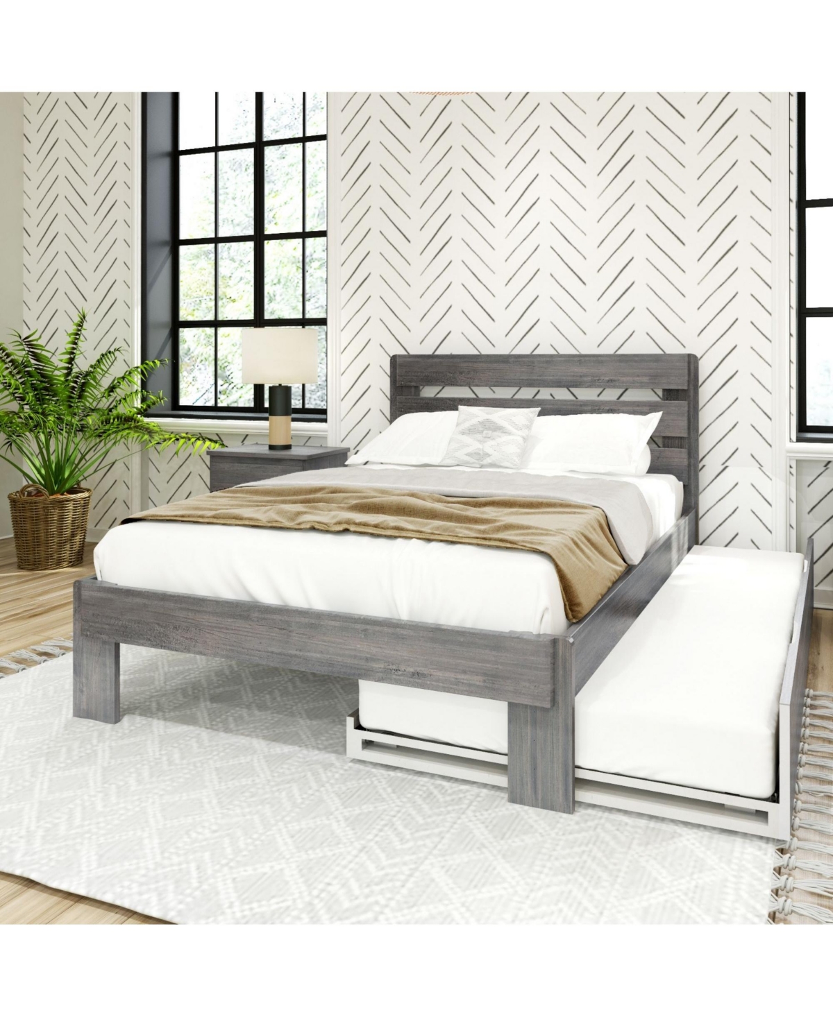 Click here for Max and Lily Full Size Bed Frame  Farmhouse Solid... prices