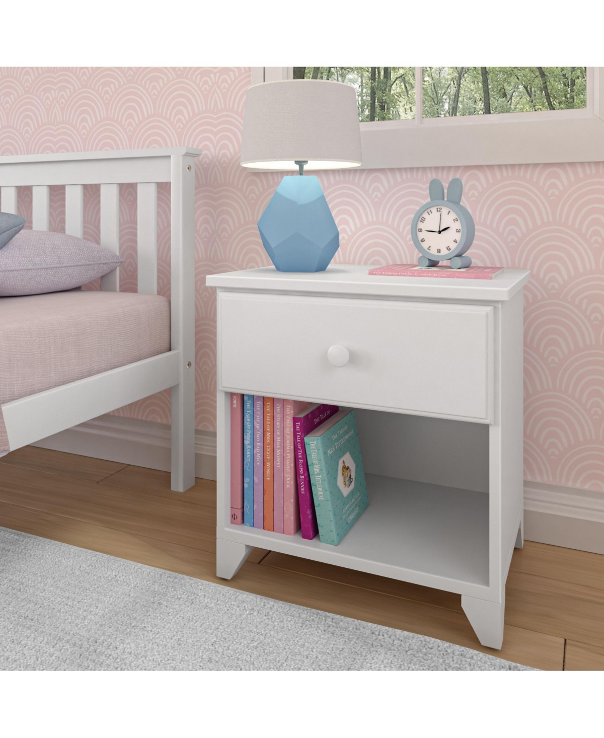 Click here for Max and Lily Classic Wood Nightstand with 1 Drawer... prices