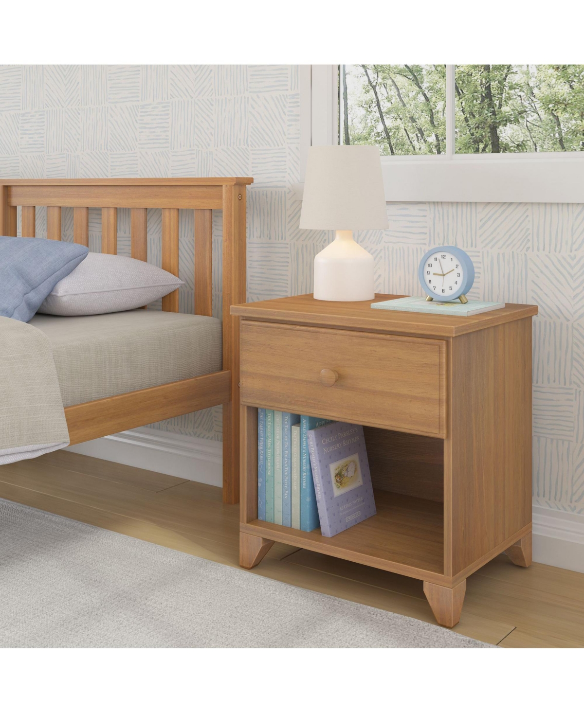 Click here for Max and Lily Classic Wood Nightstand with 1 Drawer... prices