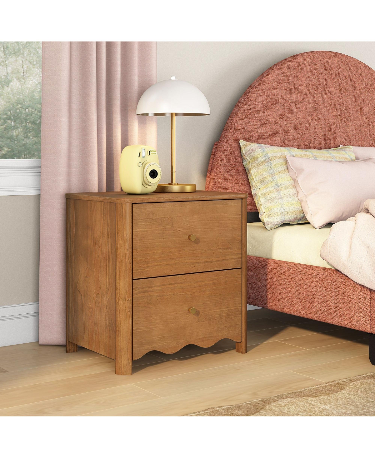 Click here for Max & Lily Sutton 2 Drawer Nightstand - Pecan prices