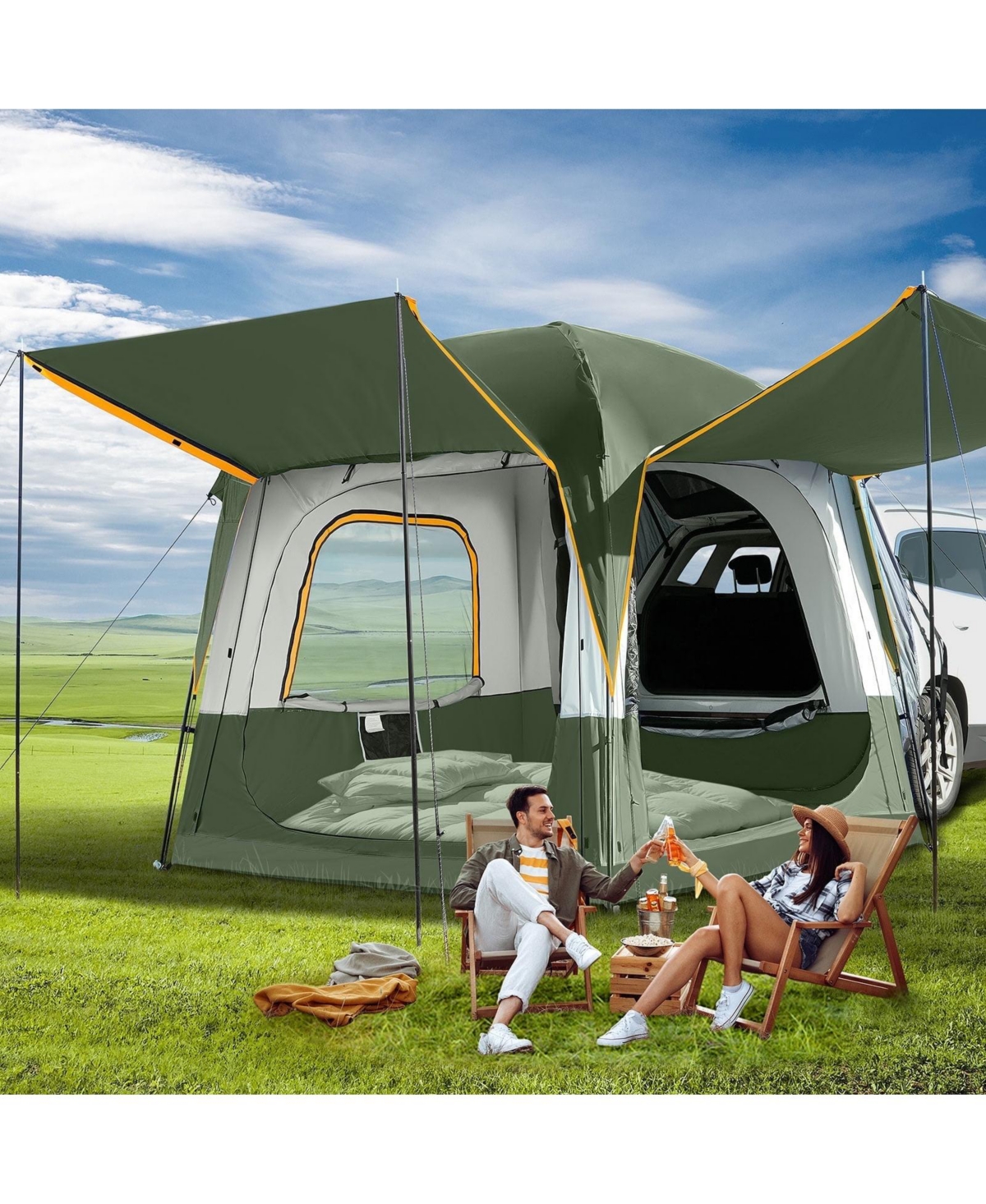 Click here for Aboron 6-8 Person Suv Camping Tent - 10x10 Pop Up... prices